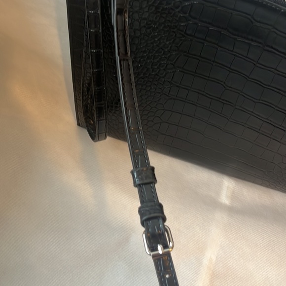 Zara | Bags | Zara Croc Embossed Bag Clutch Crossbody | Poshmark